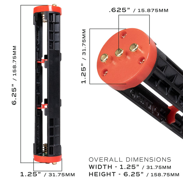 Battery Cartridge 9AA - Police Security Flashlights